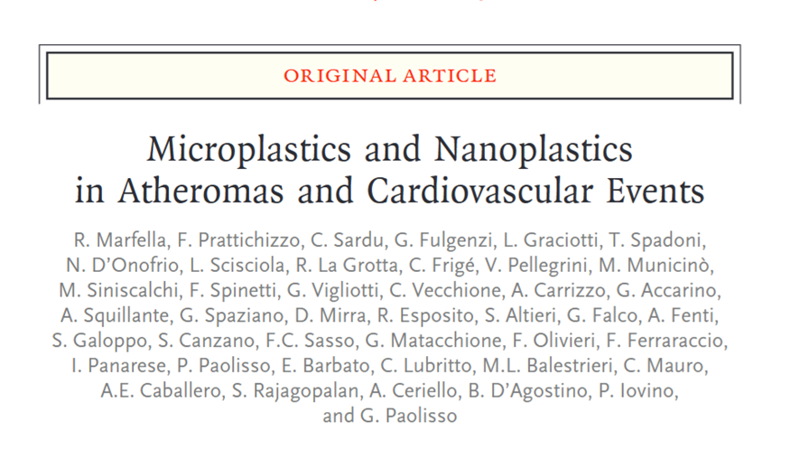 Microplásticos y nanoplásticos en ateromas y eventos cardiovasculares ...